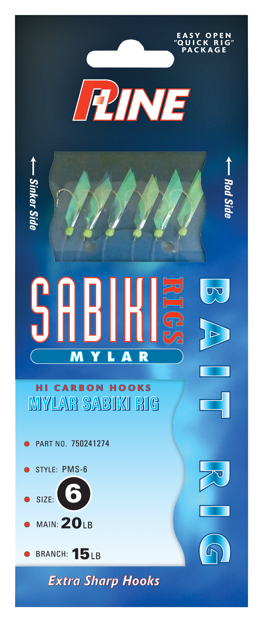 P-Line Mylar Sabiki Rigs - 8 | Bass Pro Shops